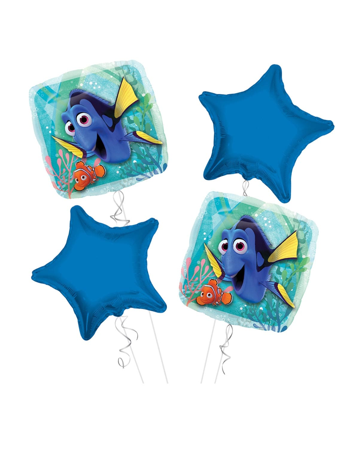 finding dory happy balloon bouquet 4pc pinata kfe | Viva Party