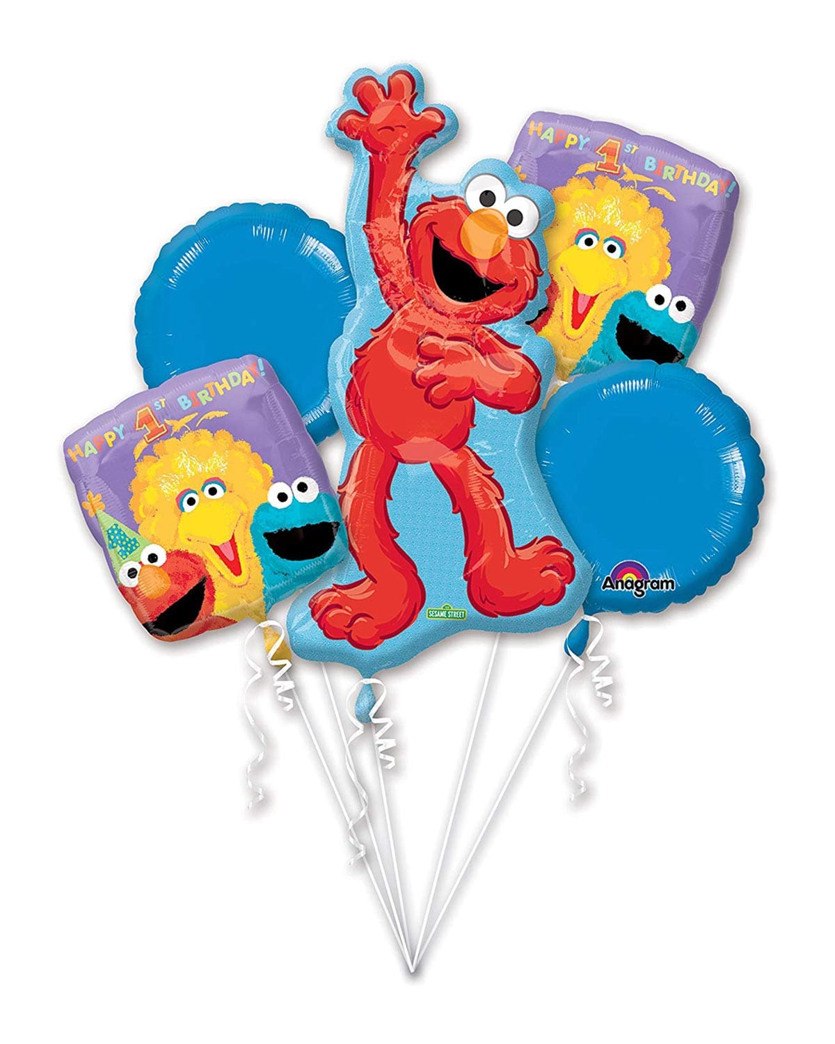 sesame street 1st foil bouquet balloons pinata l5h | Viva Party