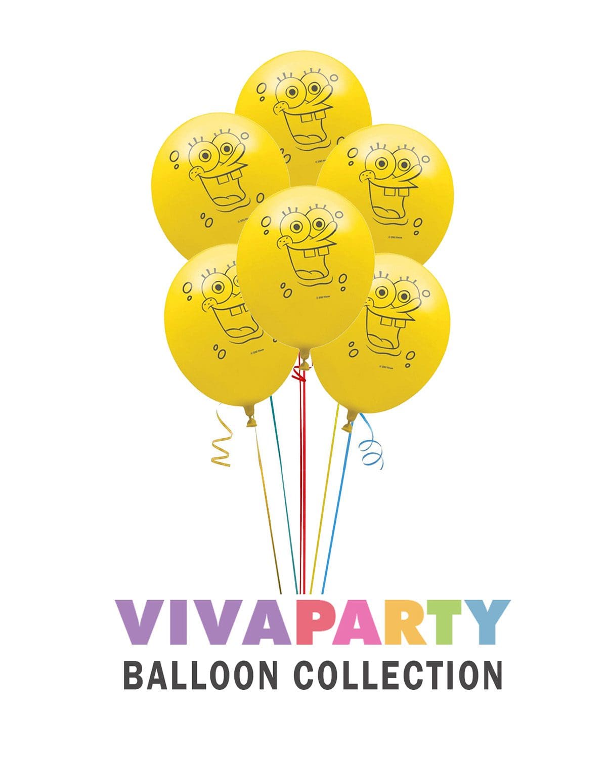 spongebob squarepants latex balloons 12 of 6 pinata lc0 | Viva Party