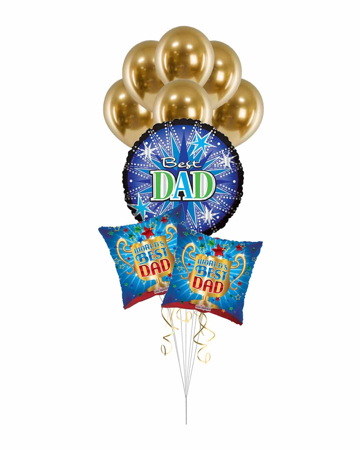 Happy Father's Day, World's Best Dad Ever Balloon Bouquet