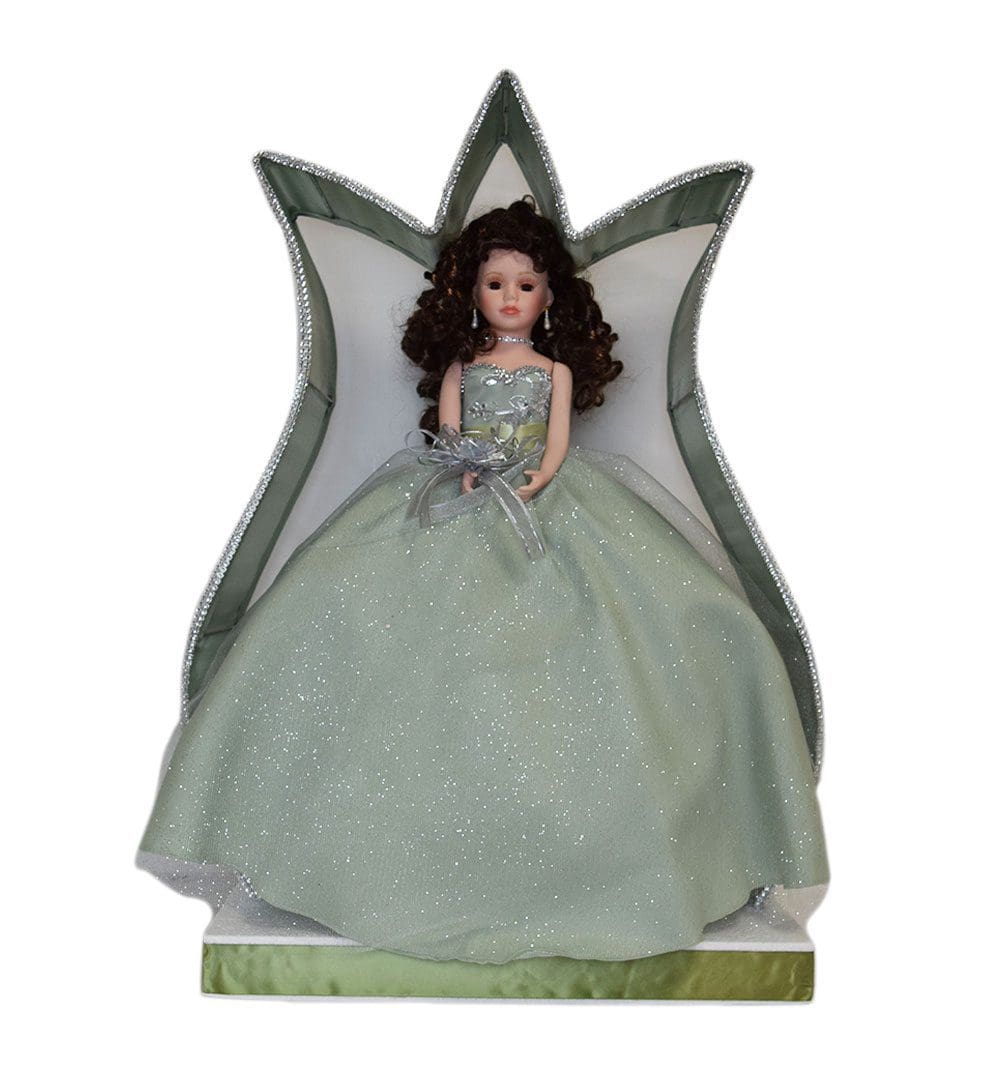 exclusive olive green quinceanera doll elegant and charming keepsake ...