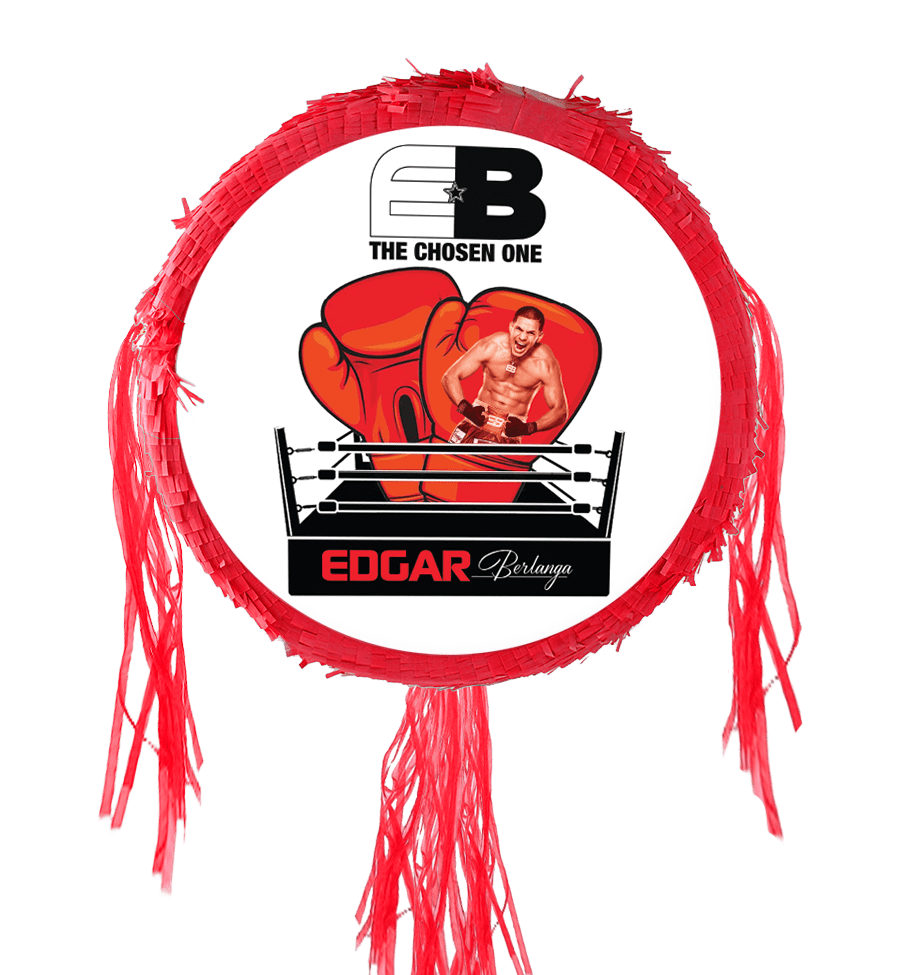 22-Inch Edgar Berlanga Pinata - "The Chosen One" with Red Boxing Gloves