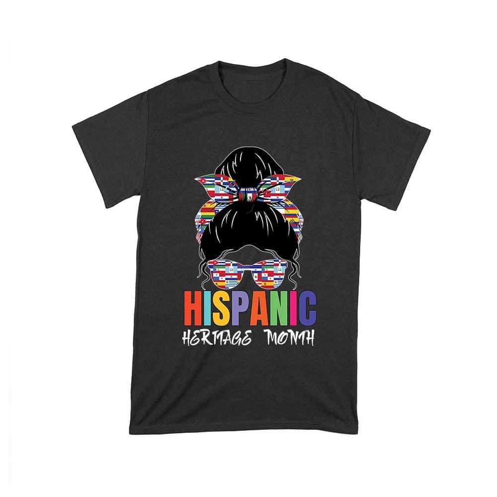 hispanic heritage month face with sunglasses scarf featuring country ...